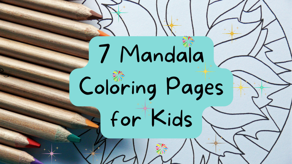 Mandala Coloring Book for Kids | 7 Art Designs