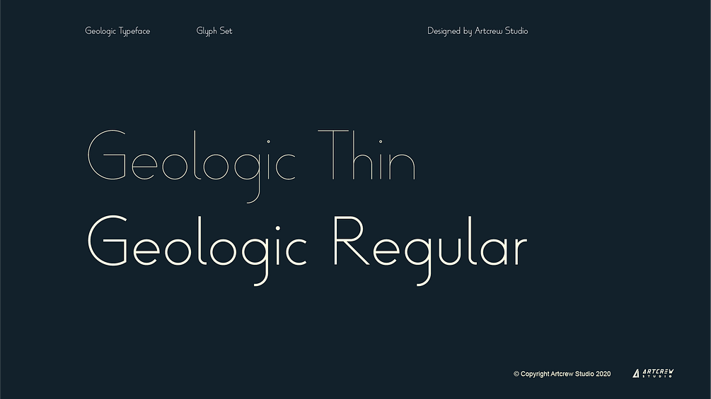Geologic Typeface