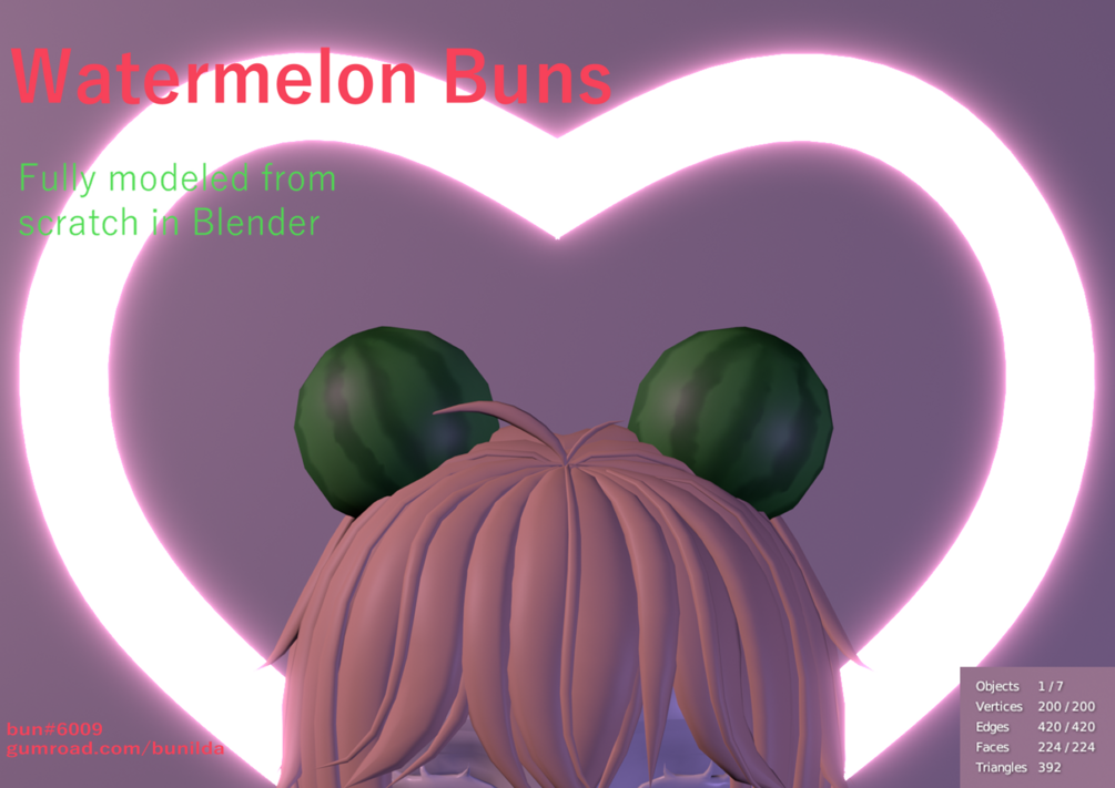 Watermelon Buns Asset For VRChat