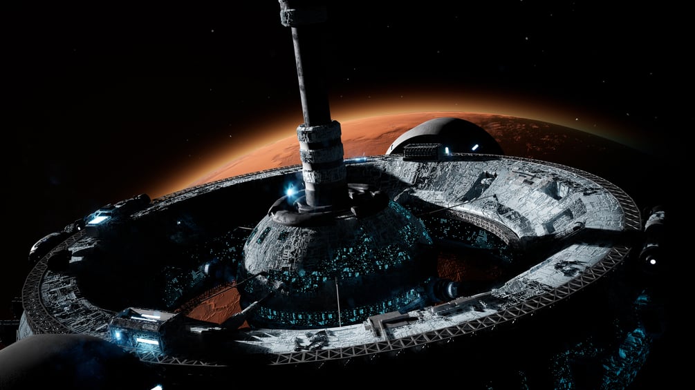 Space Station in Unreal Engine 5 || Station Simulator Space Scene