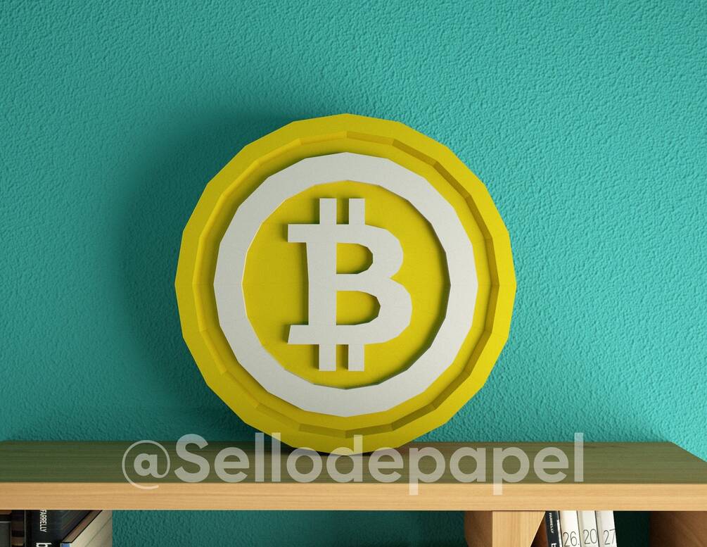 Bitcoin Coin Crypto Papercraft PDF Plantilla DIY 3d Modelo FanArt ...