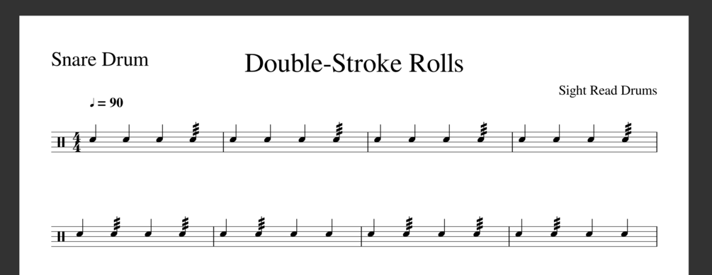 Double-Stroke Rolls