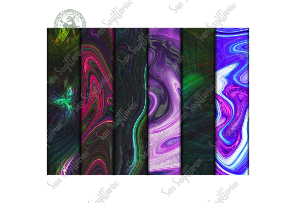 12 Sublimation Bundle Galaxy Texture