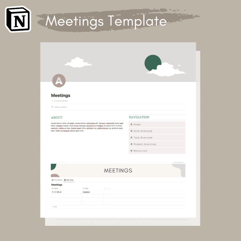 Meetings Notion Template