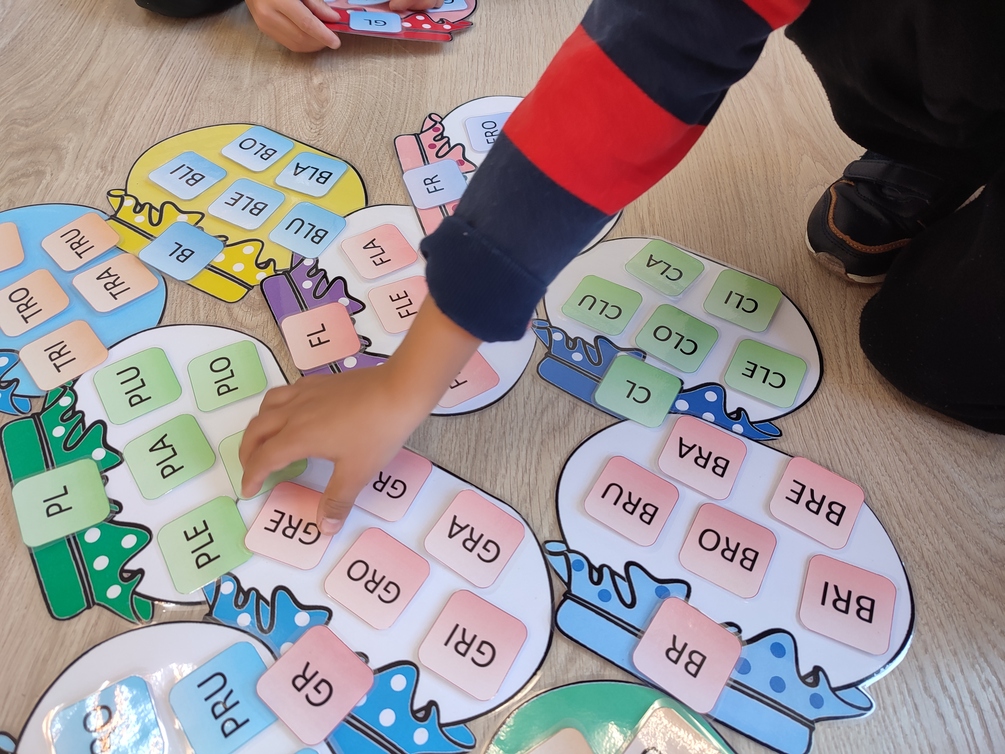 Tarros de sílabas y sílabas trabadas