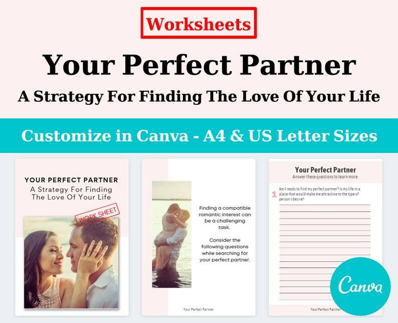 Life Coach Templates Worksheets | Your Perfect Partner A Strategy For ...