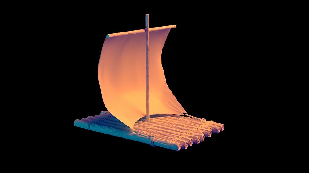 Raft 3D model