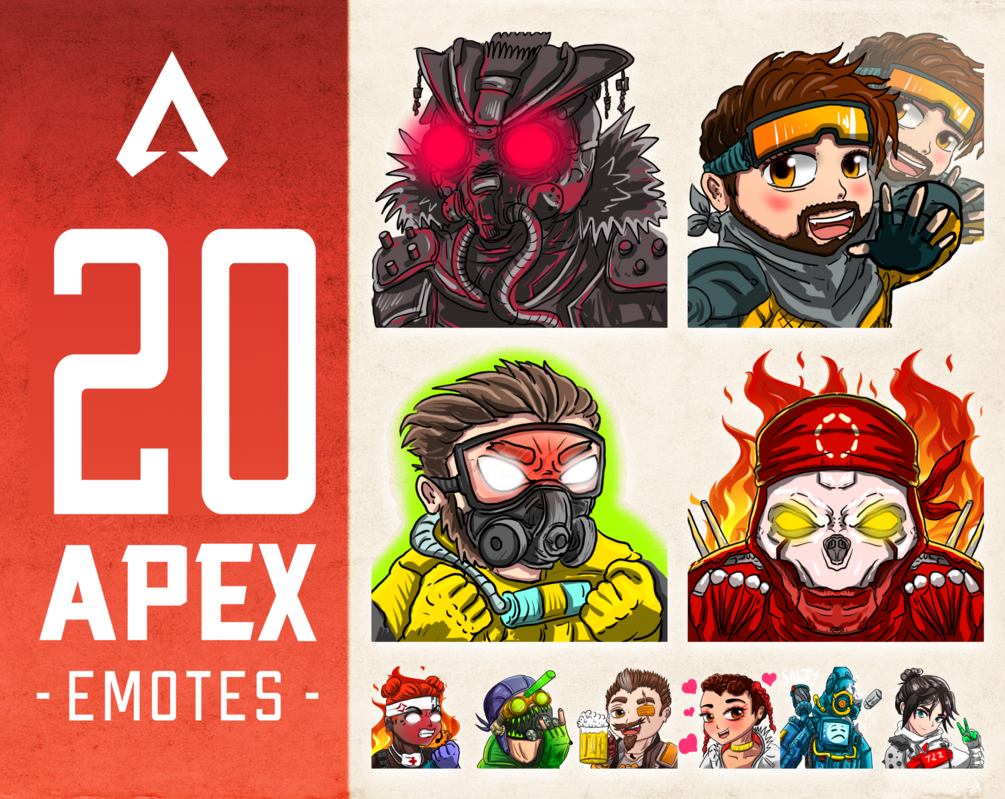 20x Twitch Emote from APEX Legends