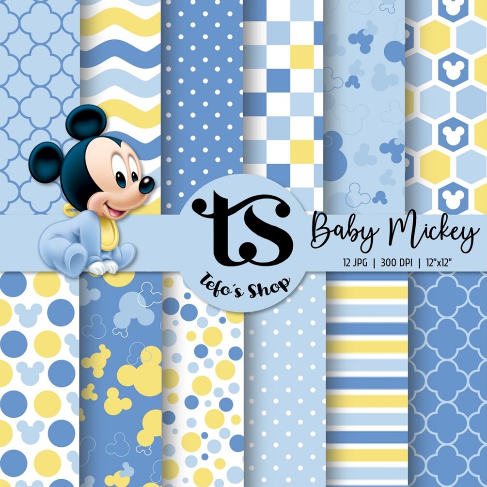 Baby Mickey | Mickey Bebe | Papeles digitales | Paper pack