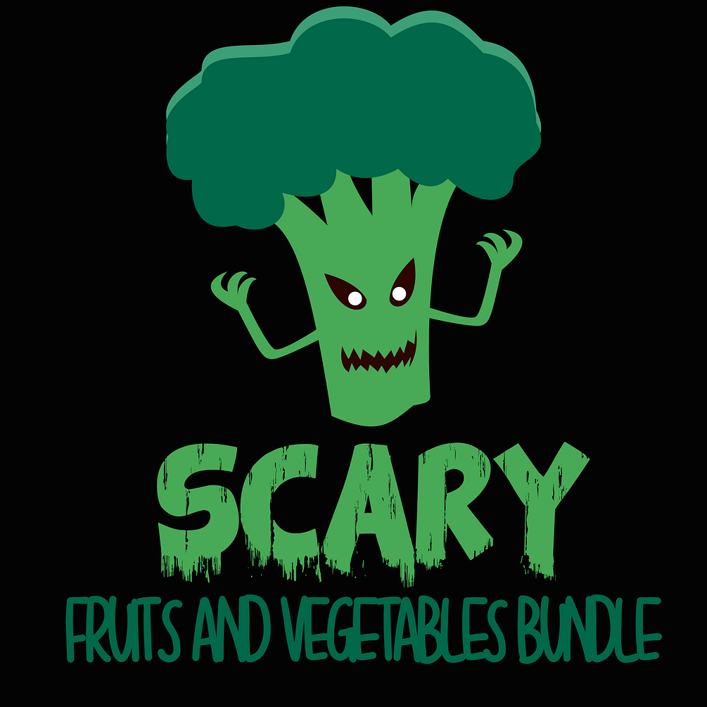 Scary Fruits and Vegetables Graphics