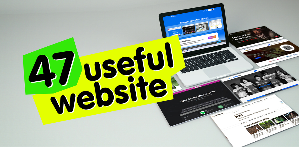 List 47 useful websites