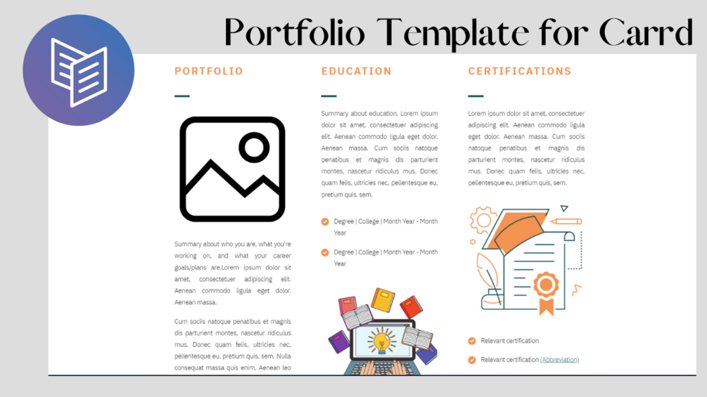 Carrd Personal Portfolio Template