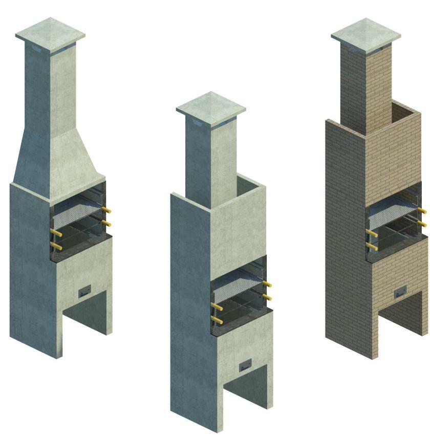 Revit Família - Churrasqueira pré-moldada