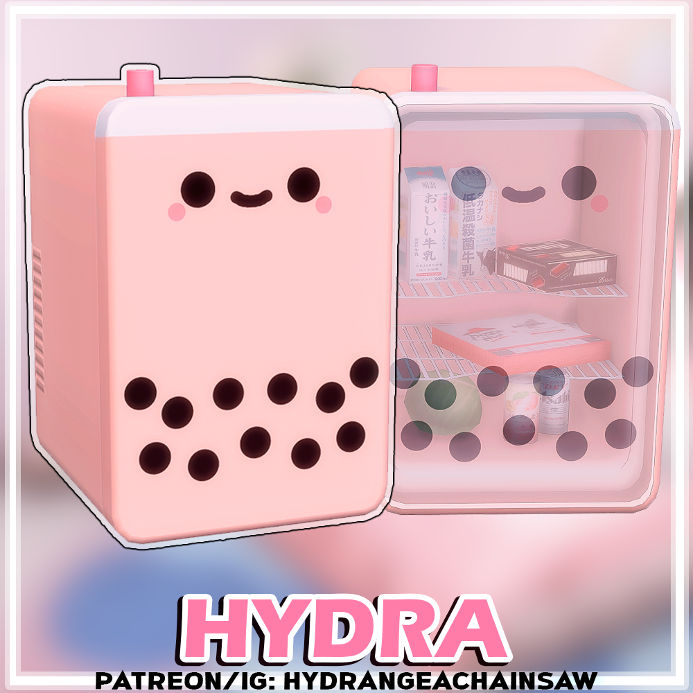 TS4 Kawaii Boba Tea Mini Fridge