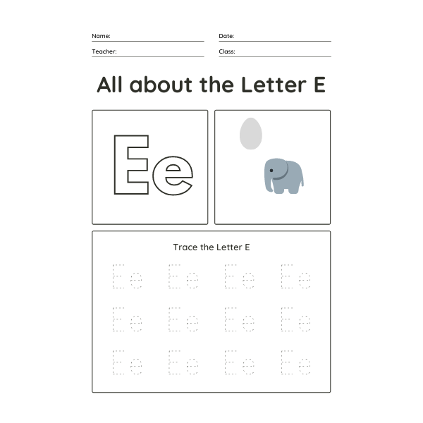 26 Printable Alphabet I Know My Letters Worksheets I Preschool-KDG ...