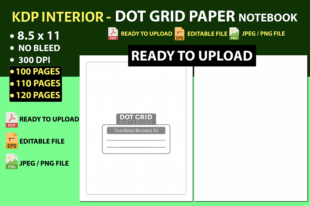 DOT GRID PAPER NOTEBOOK - KDP INTERIOR