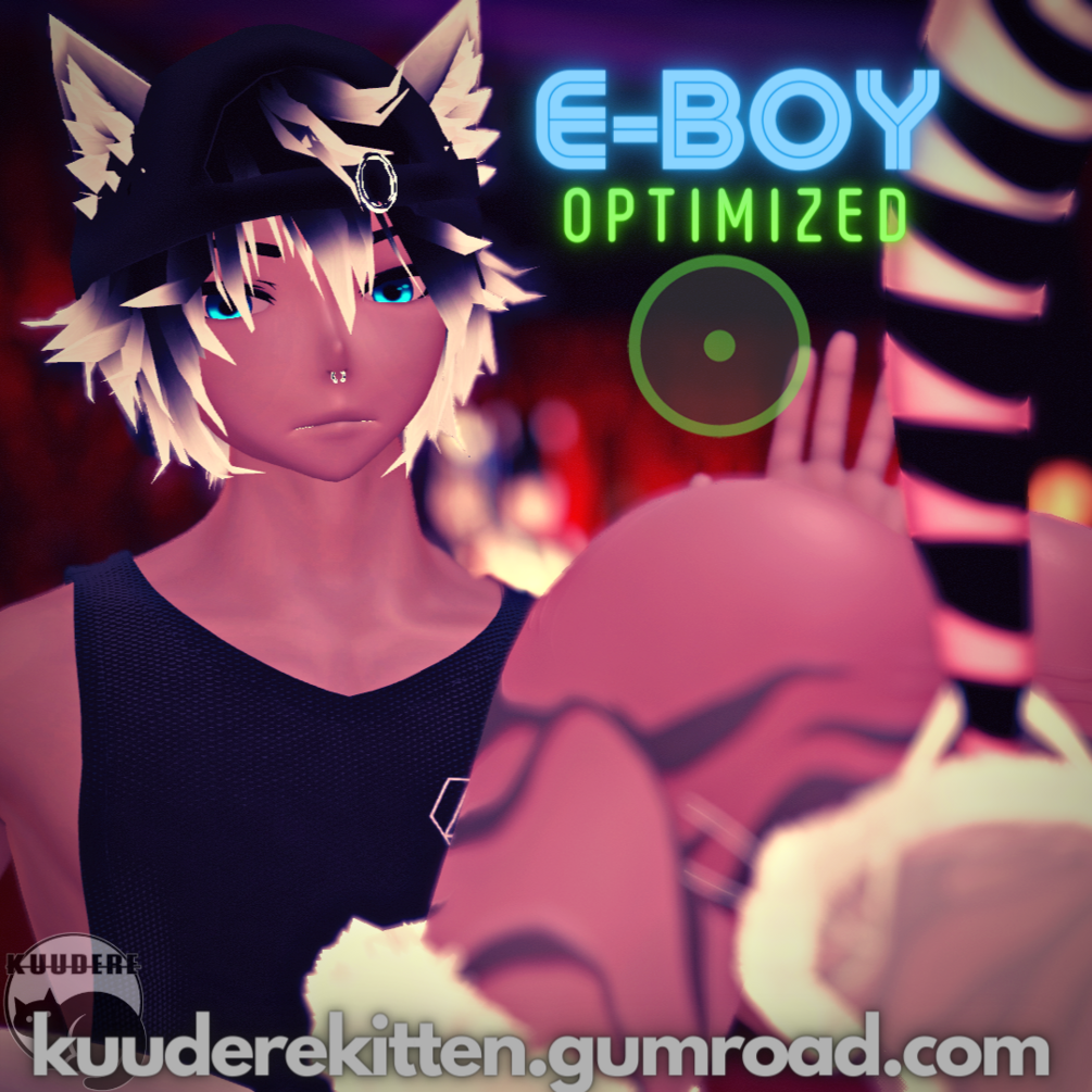 [OPTIMIZED] E-Boy Fox Avatar [SFW][Physbone][3.0] [3D Model]