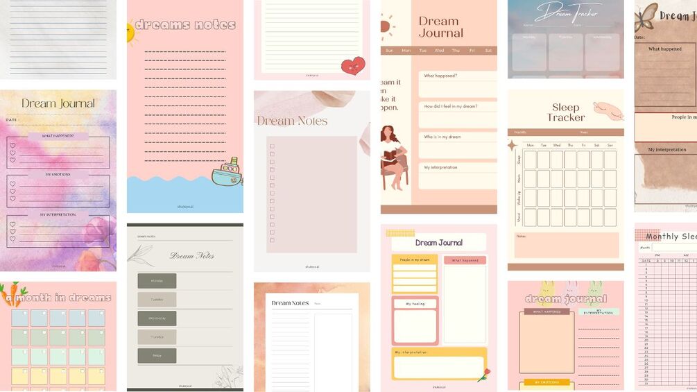 Dream Journal Printable | Dream Journal PDF | Dream Tracker | Dream ...