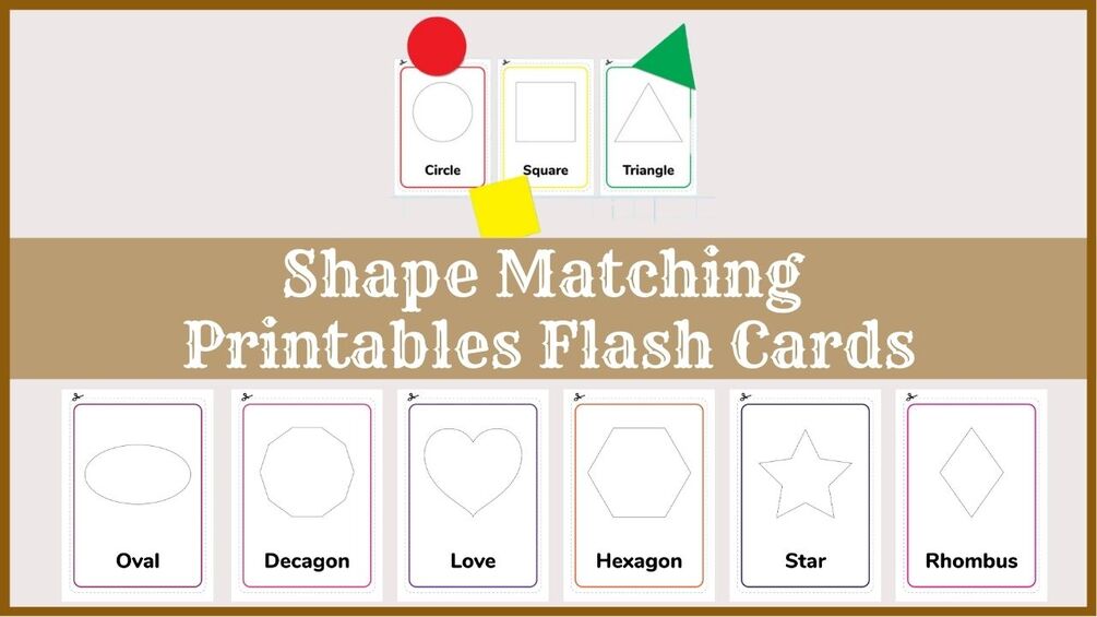 Shape Matching Printables Flash Cards