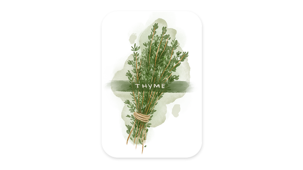 Herb series: Thyme (label stickers)