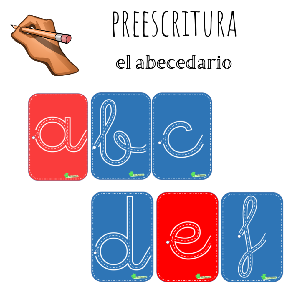 Tarjetas de preescritura
