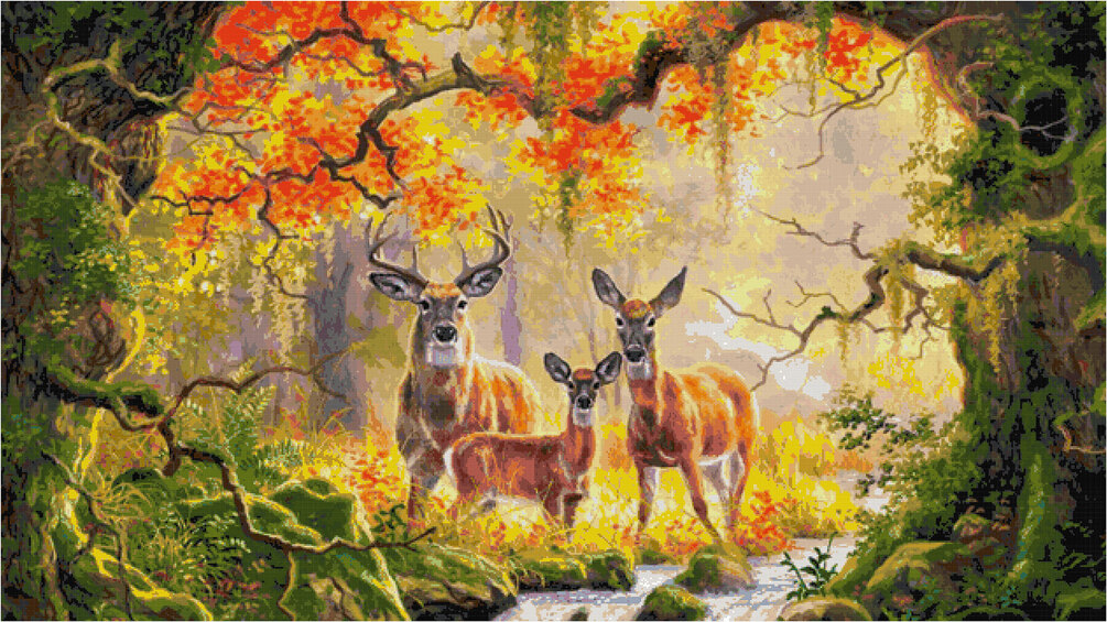 Deers Wildlife/ Cross Stitch patterns PDF/ Animals 62