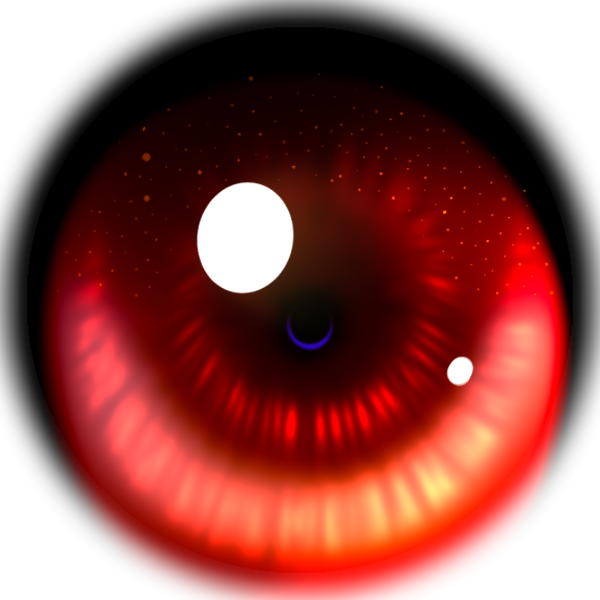 Red Eclipse and Northern Lights (VRChat Eye Texture)