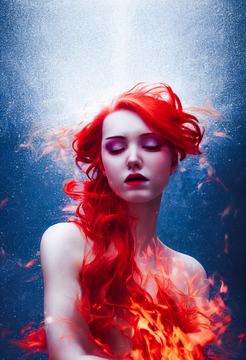 Fire and Ice Portrait