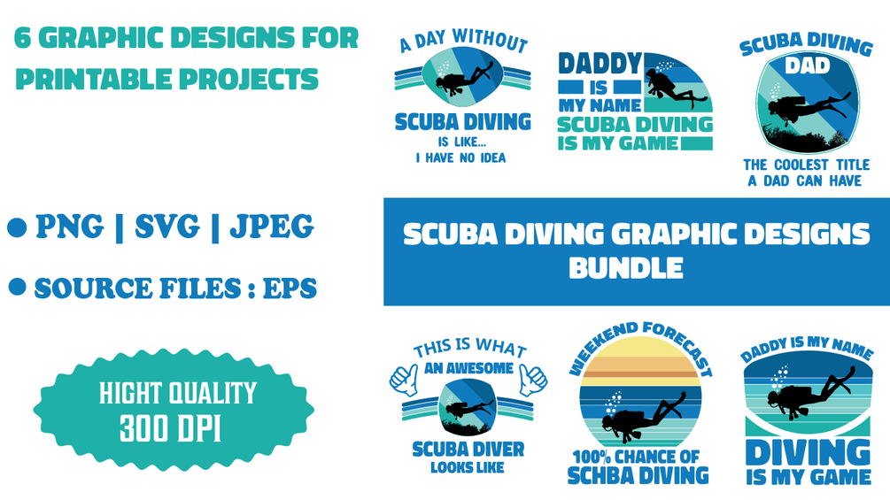 Scuba Diving Designs Bundle