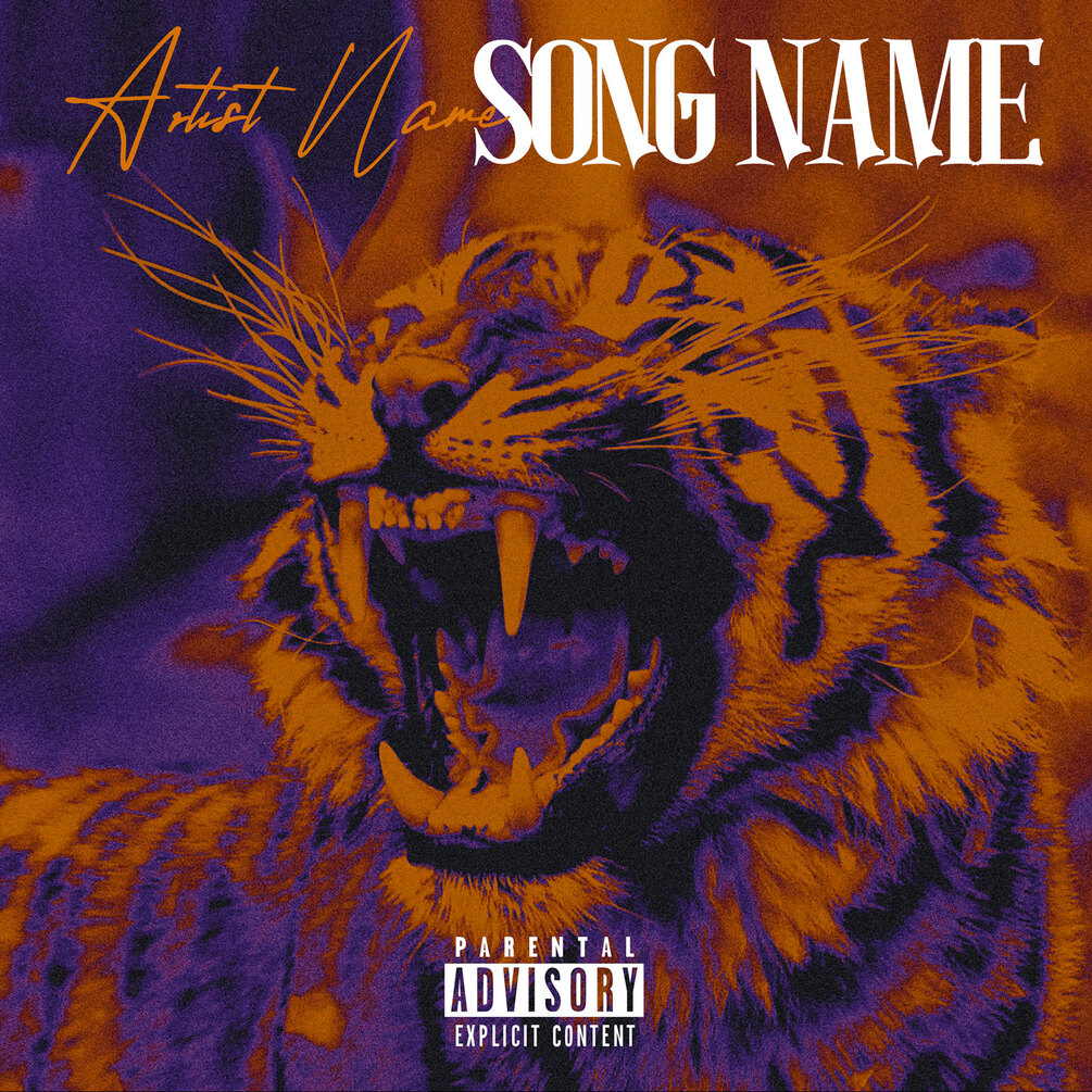 Tiger Rap Album Cover Art Template