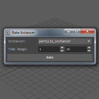 Maya : Bake Instancer