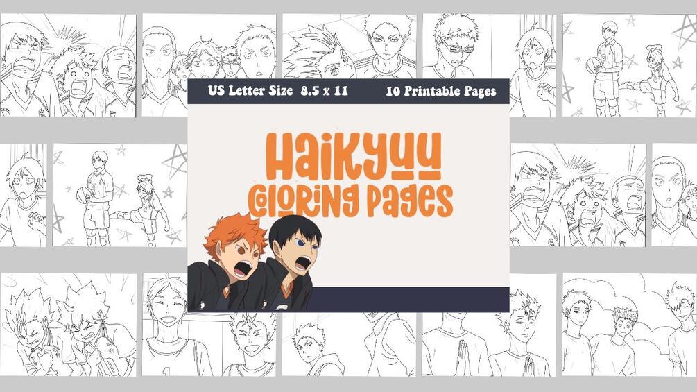 Haikyuu Scenes Coloring Pages