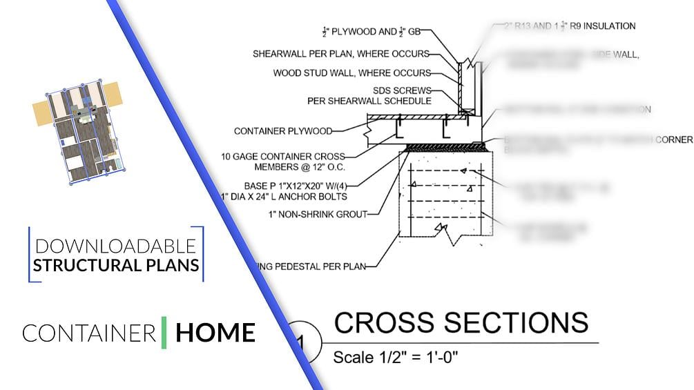 Structural Plans/Drawings - Shipping Container Home