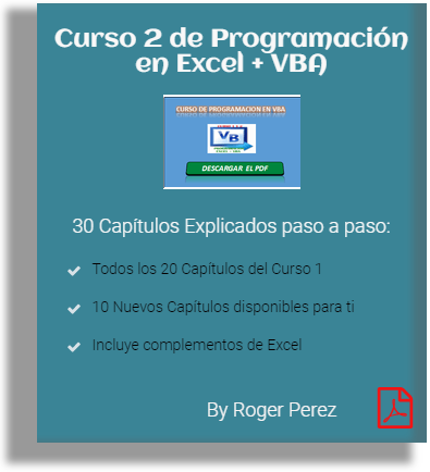 Curso 2 de Programación en Excel