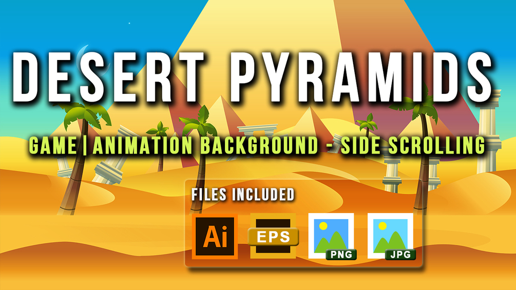 Desert Pyramids - Game Background