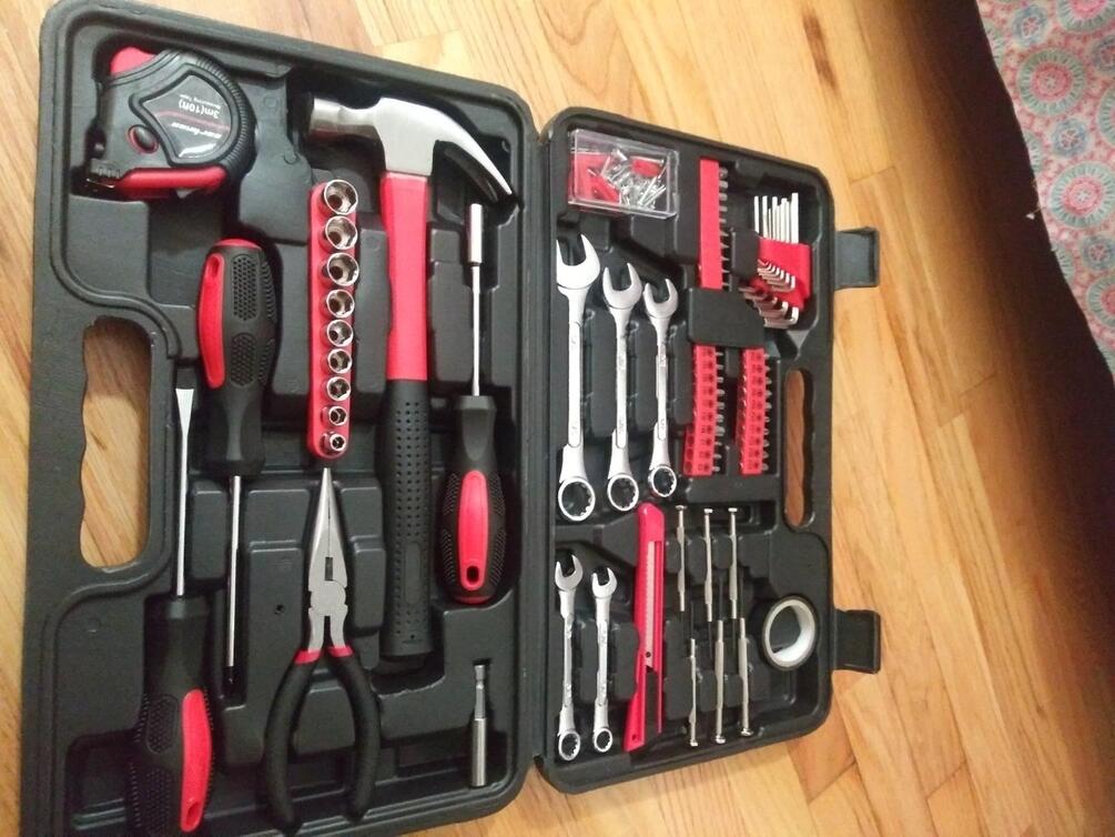CARTMAN 148Piece Tool Set General Household Hand Tool Kit with Plastic ...