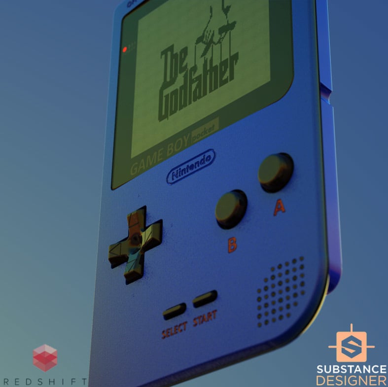 GameBoy Pocket substance designer texture