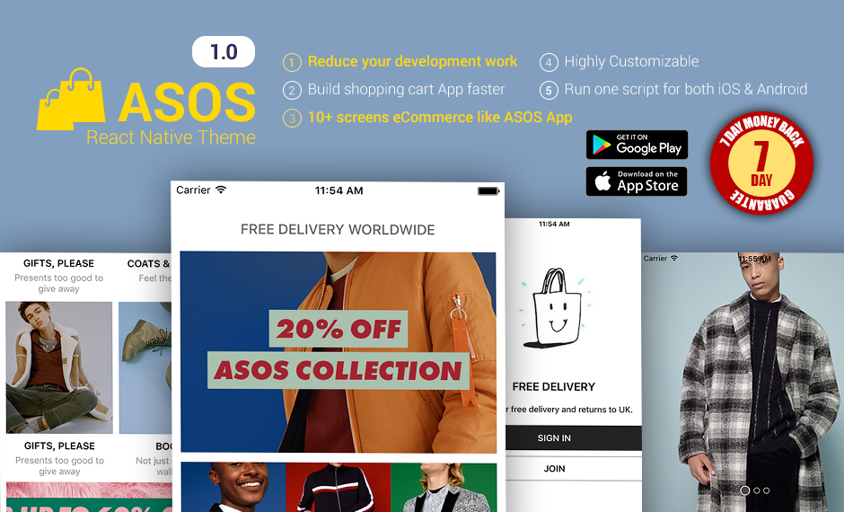 ASOS Fashion UI – React Native Full Theme