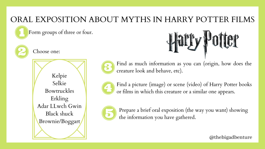 Harry Potter oral presentation