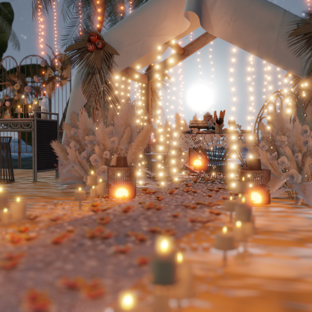 Summer night blender scene sims 4 by tender.scenes