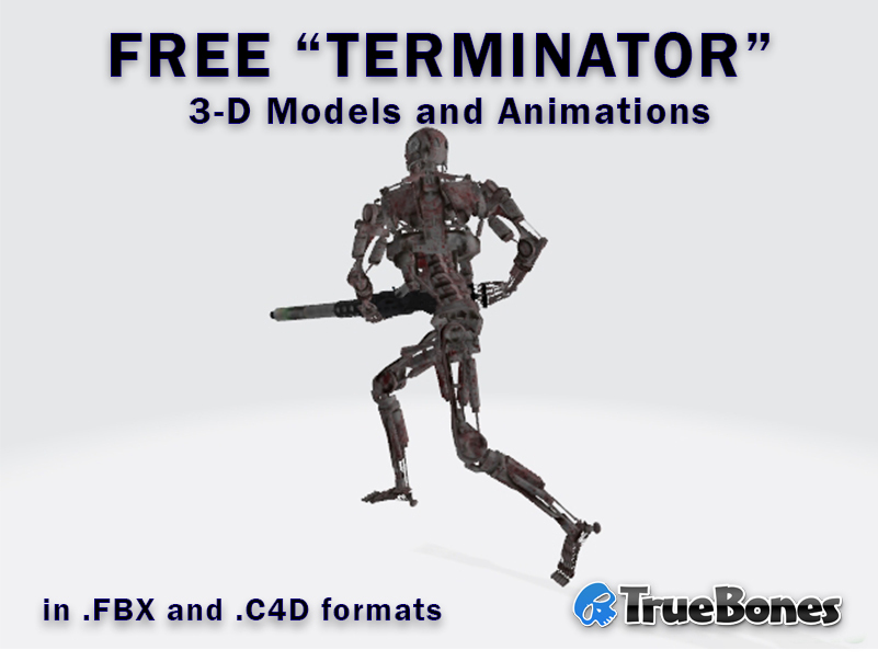 FREE TERMINATOR 3-D Models and Animations in .FBX and .C4D formats