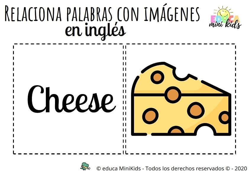 Relación imagen con palabra en inglés