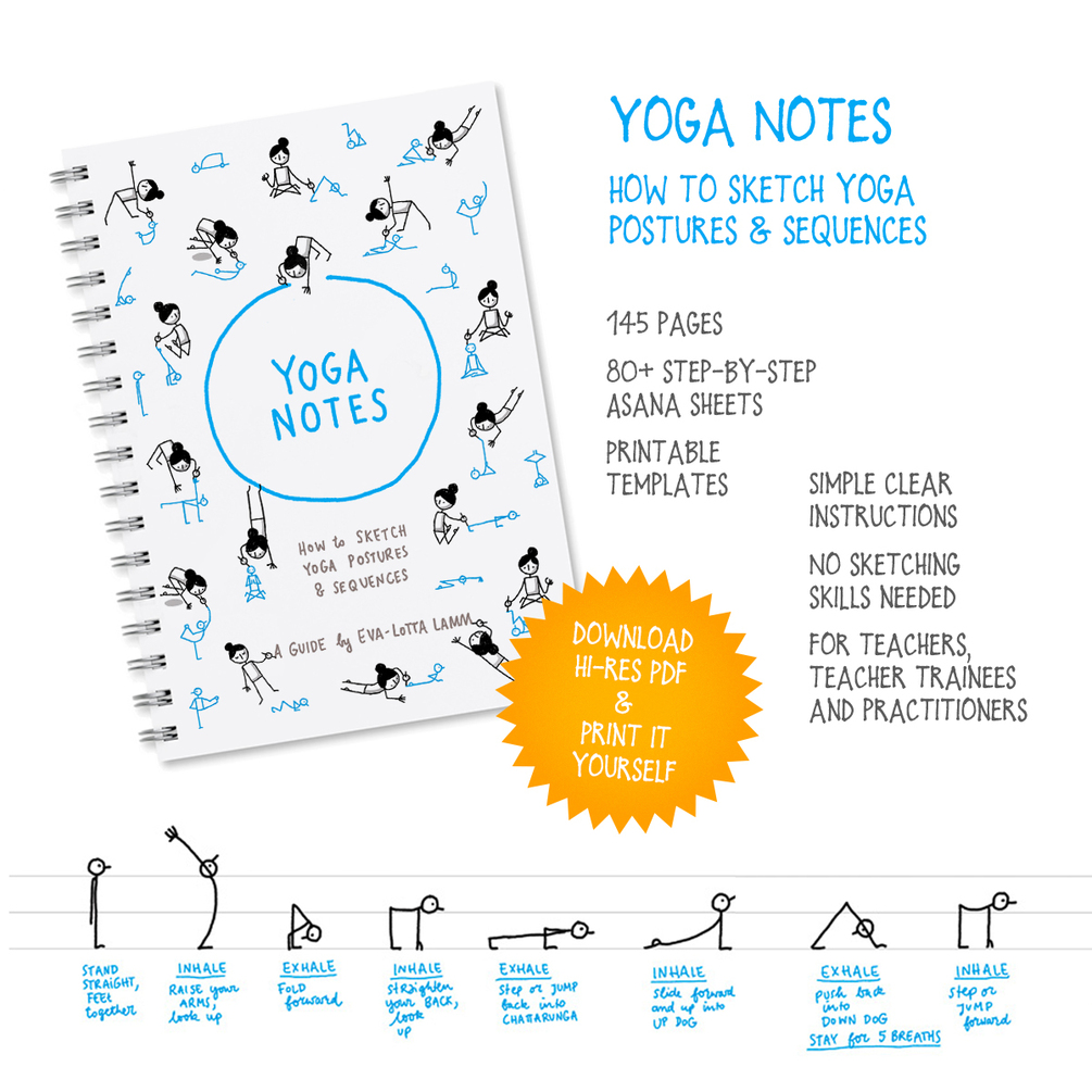 Yoganotes – How to sketch yoga postures and sequences – E-book