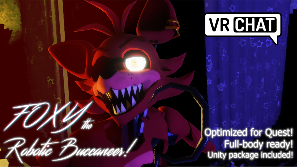 Foxy the Robotic Buccaneer! - VRChat Ready!
