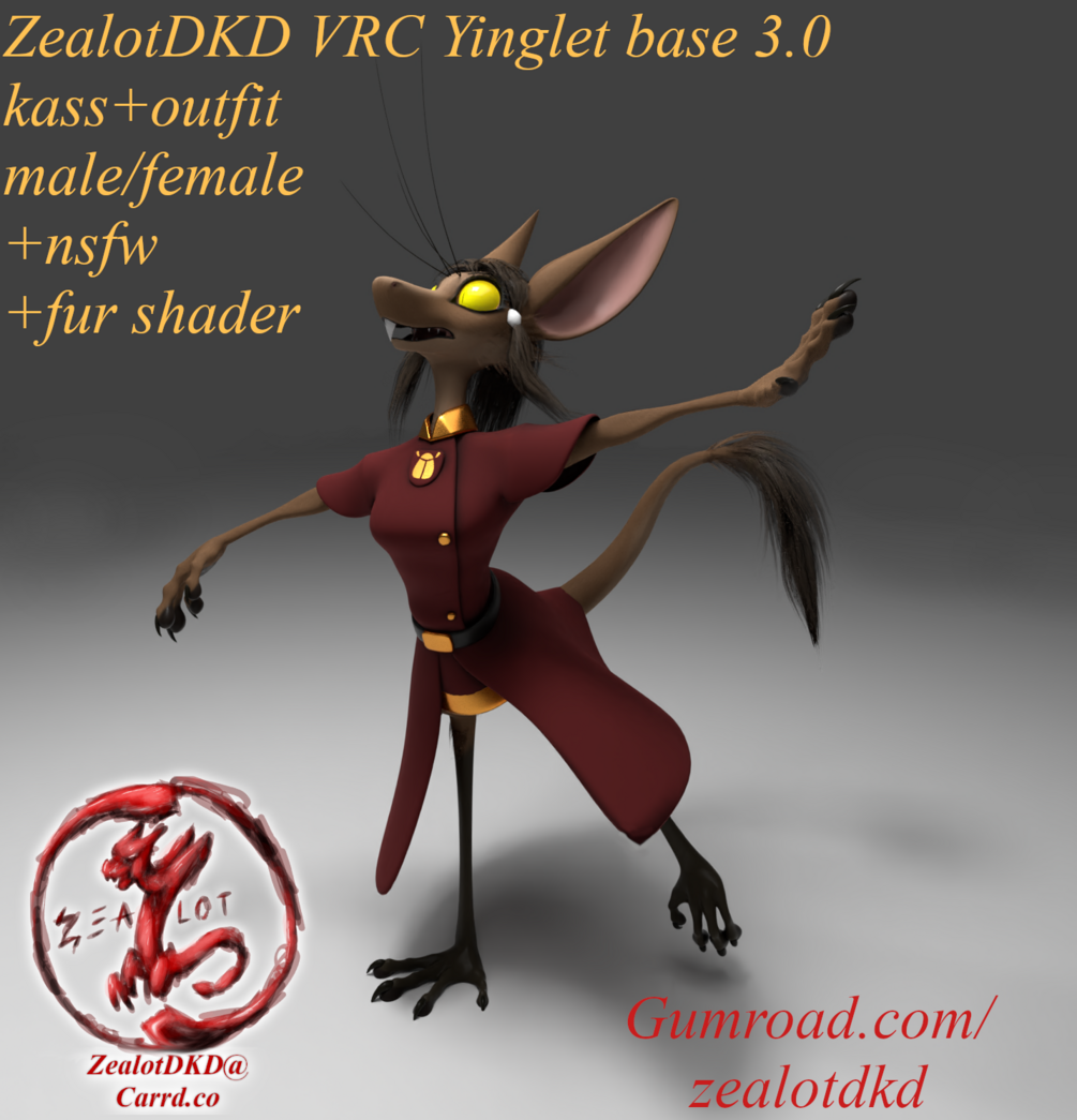 ZealotDKD Yinglet Blender+VRC Files