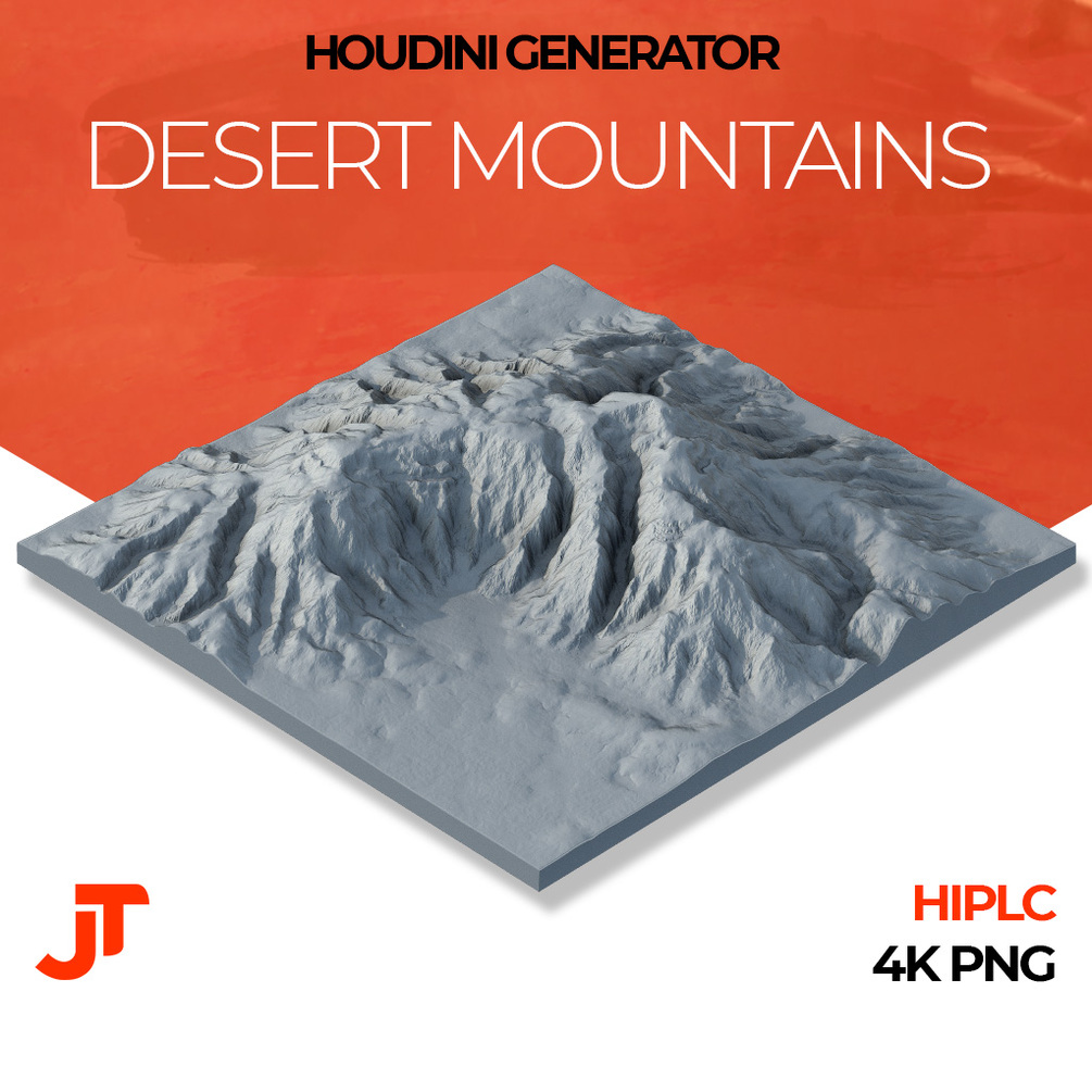 Desert Mountains - Houdini Generator