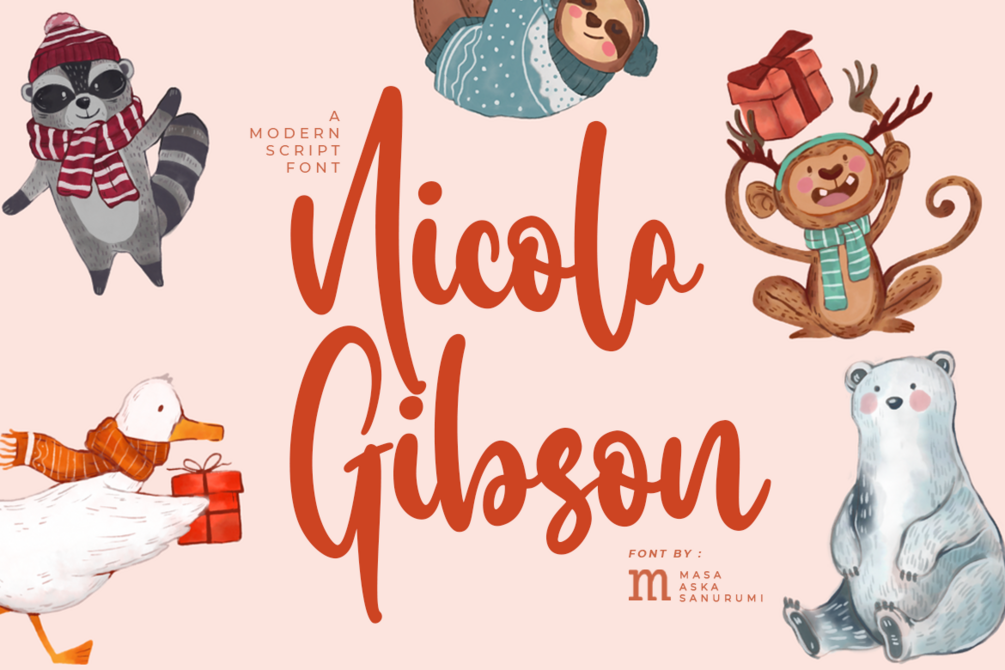 Nicola Gibson | A Crafted Script Font