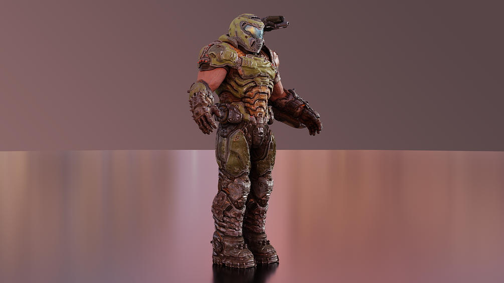 Doom Eternal: Doom Slayer 3D Model - Fully Rigged