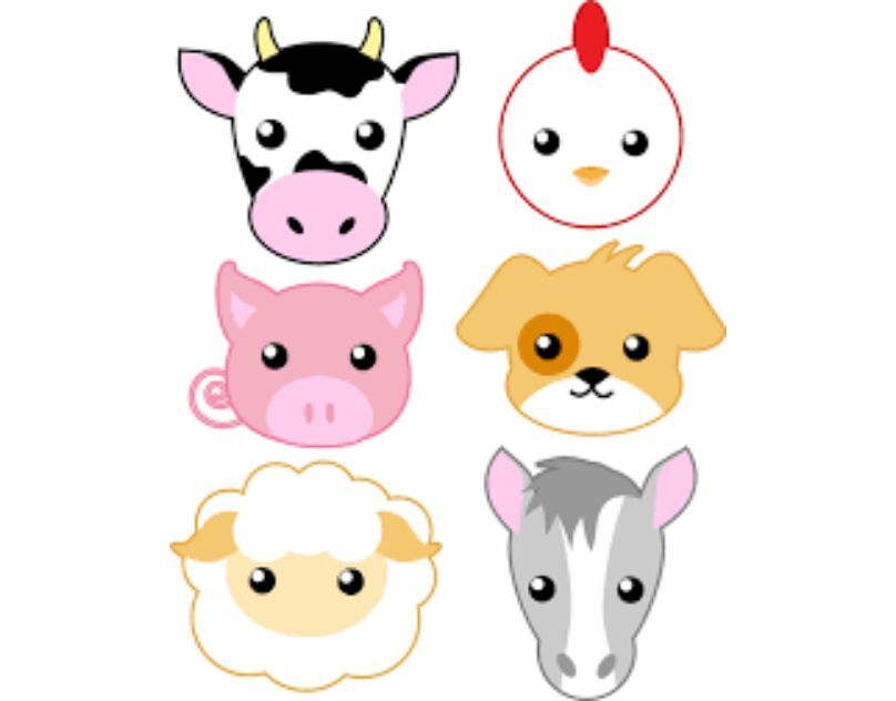 Cute Animals Cricut SVG, Love Animals SVg Design