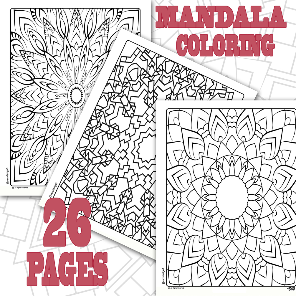 26 mandalas coloring pages preschool | Printable mandala easy | Mandala ...